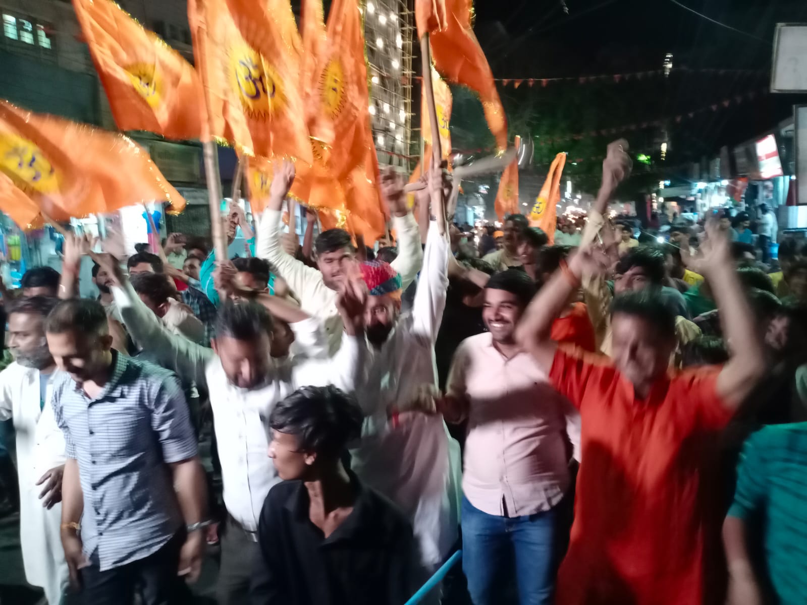 rajasthan barmer torch procession before new year, Slogans raised with ...