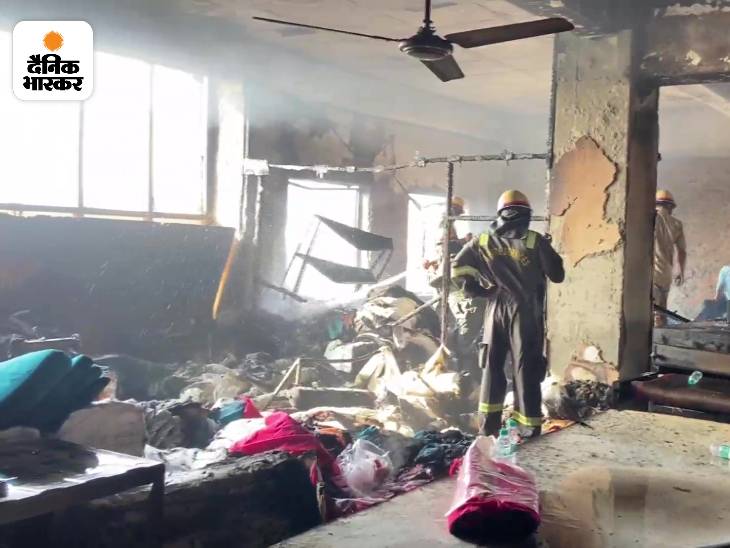 UP Noida Textile Factory Fire Accident Video Footage | Gautambudh Nagar ...