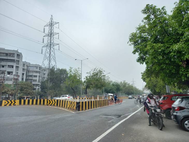 dark clouds over noida Light drizzle occurred at some places, effect of western disturbance ...