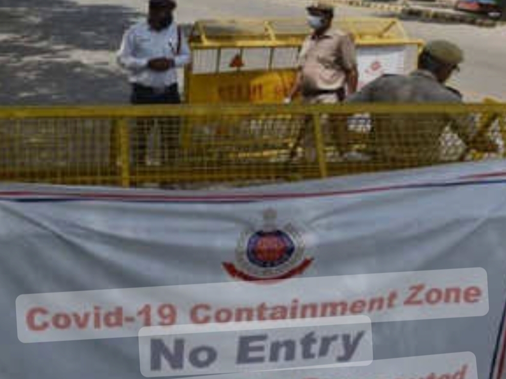 The health department converted the area into a containment zone after ...