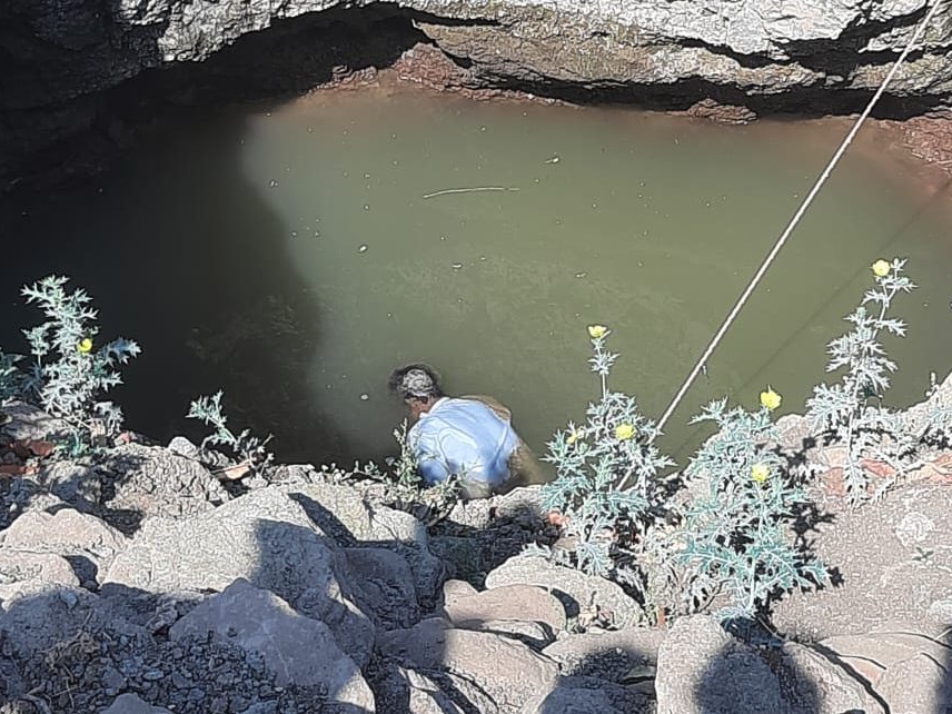 Old man fell into the well after slipping his foot, died due to ...