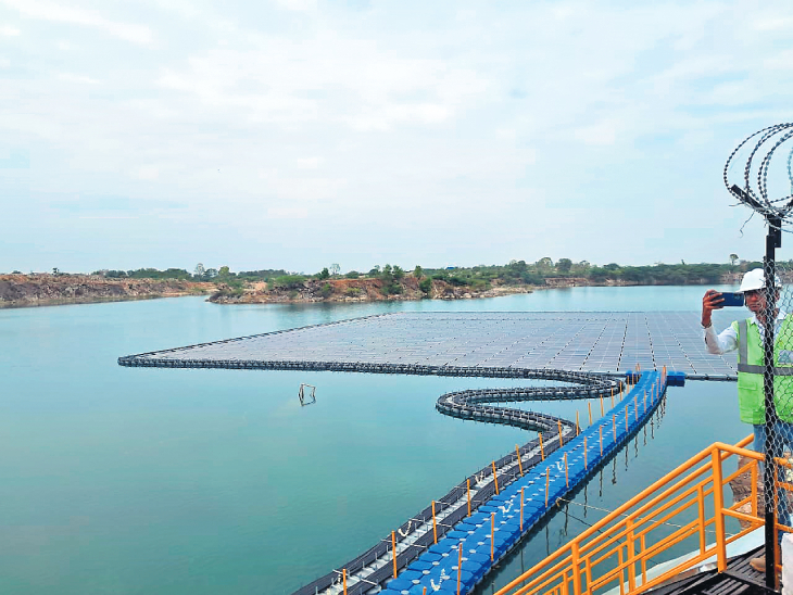 State's first floating solar plant ready in Udaipur | पानी पर सवार ...