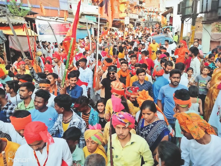 Shobha Yatra was the longest ever in Gaya, 74 floats were taken out in ...
