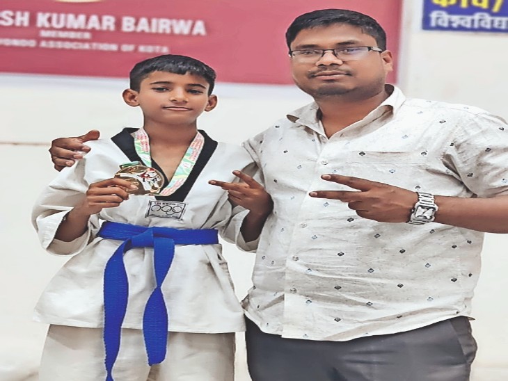 Divine's Rajesh won gold in Taekwondo | राष्ट्रीय केडेट ताइक्वांडो ...