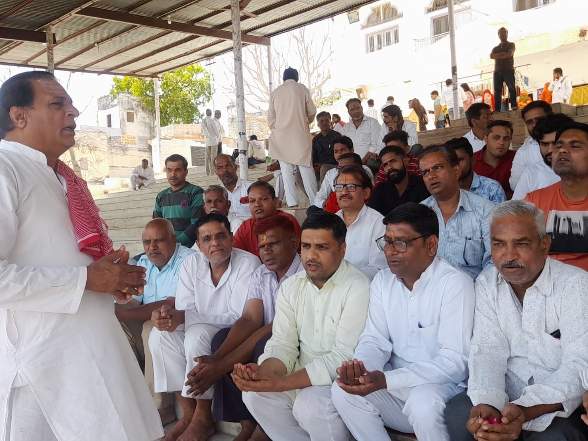 Sanjay Joshi and Jeevan Ram Bhakar reached Pushkar Sarovar, workers ...
