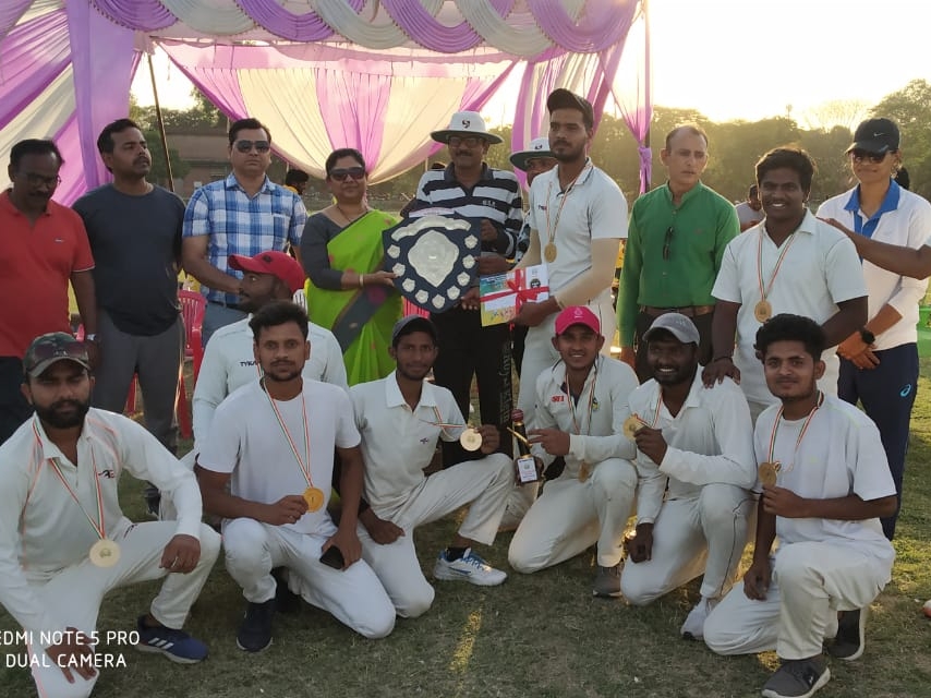 Blue House became the champion by defeating Red House by 33 runs in the ...