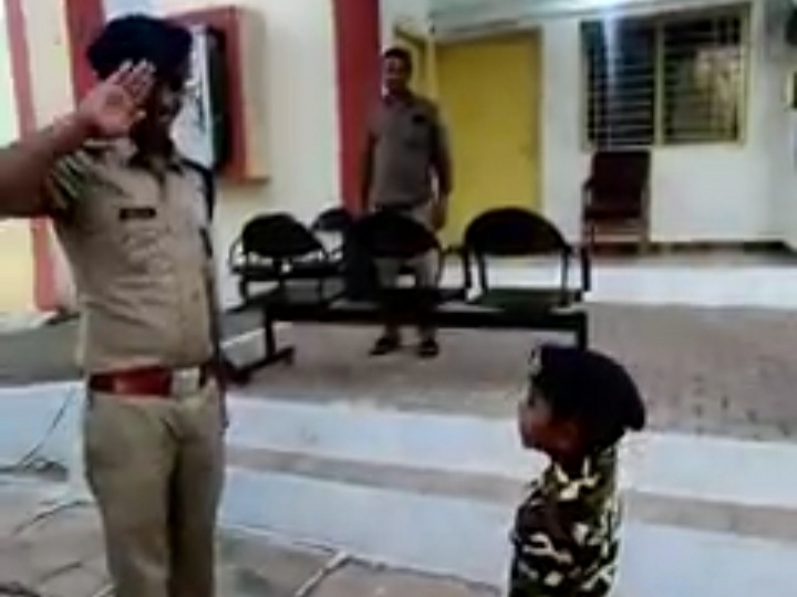 The child reached the DSP office wearing a soldier's uniform, first ...