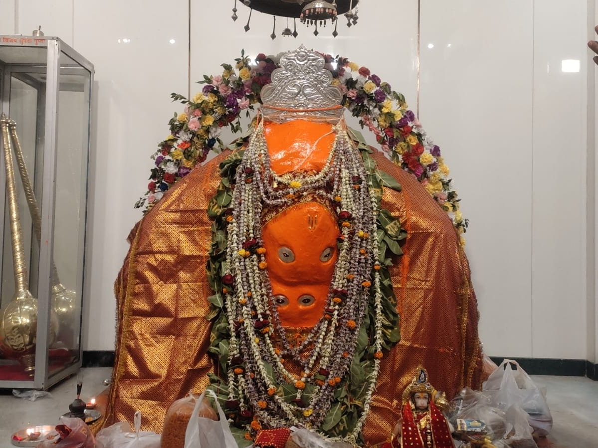 For the first time in the city, Hanuman in the form of a child came out ...