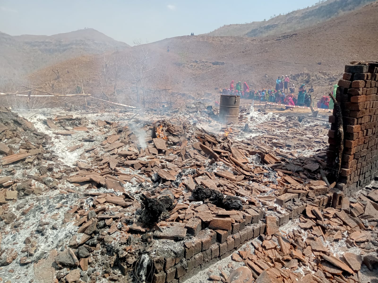 All three innocents came in the grip of fire, by the time the fire ...