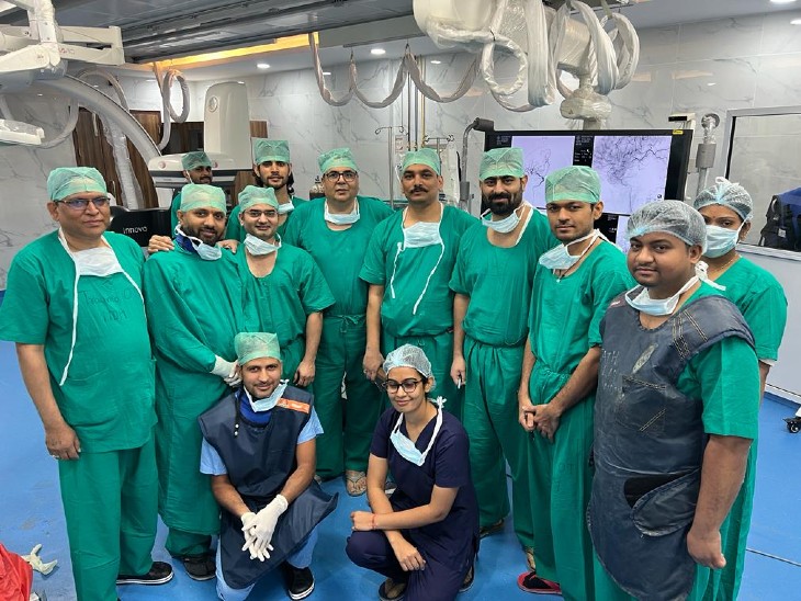 The team of neurosurgery department did the operation, the principal ...