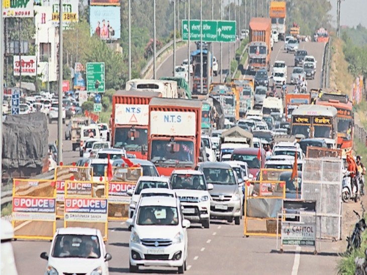 Highway blockade, traffic jam for AAP's rally | ट्रैफिक मैनेजमेंट की ...