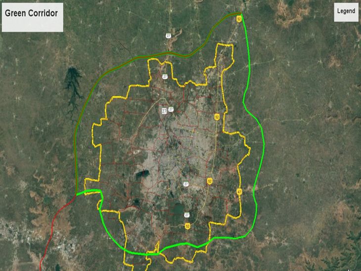 108 km green ring corridor proposed to speed up environment and development | ट्रैफिक दबाव को कम ...