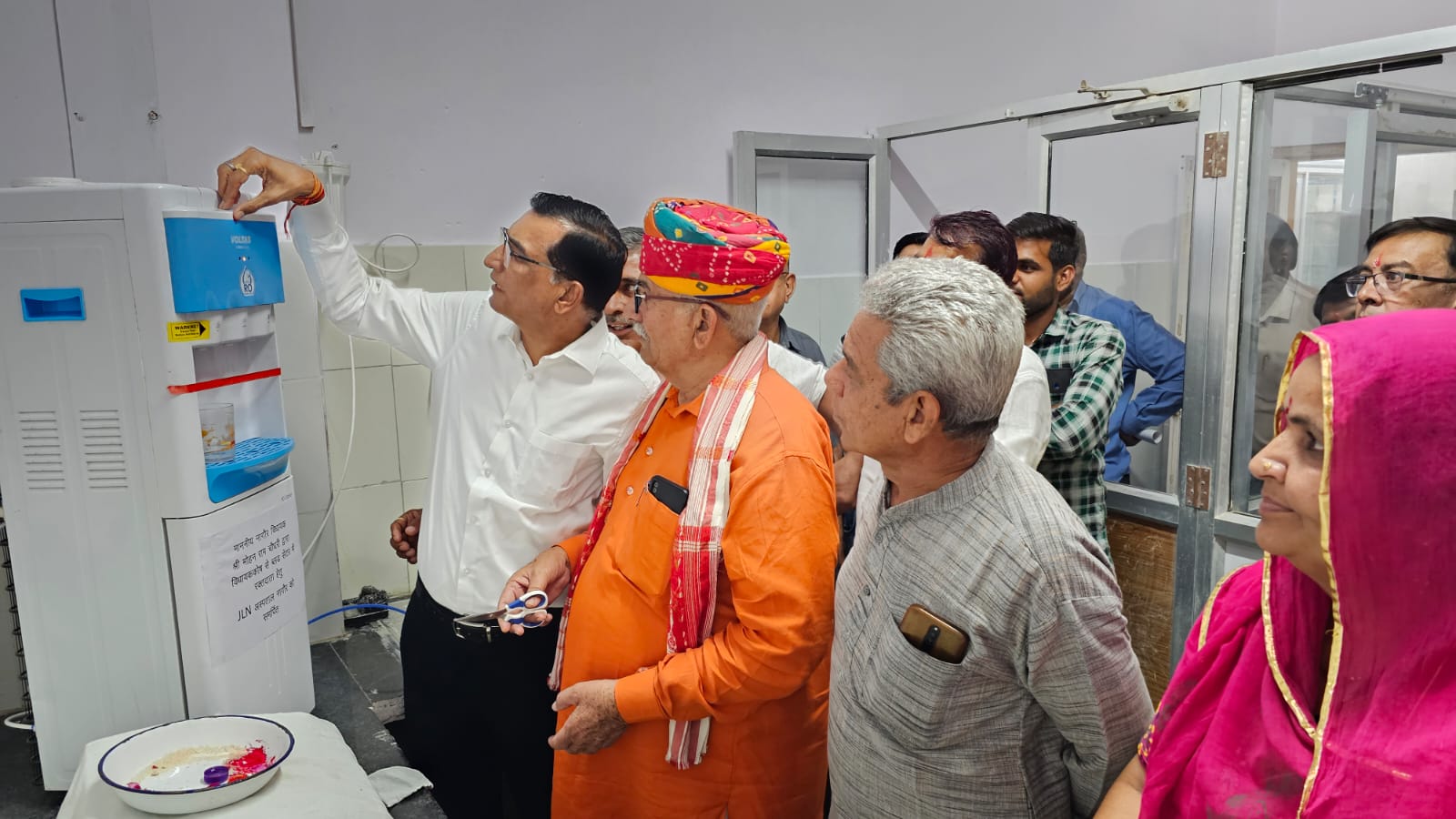 Inauguration of eye test machine and RO, both machines fitted with MLA ...