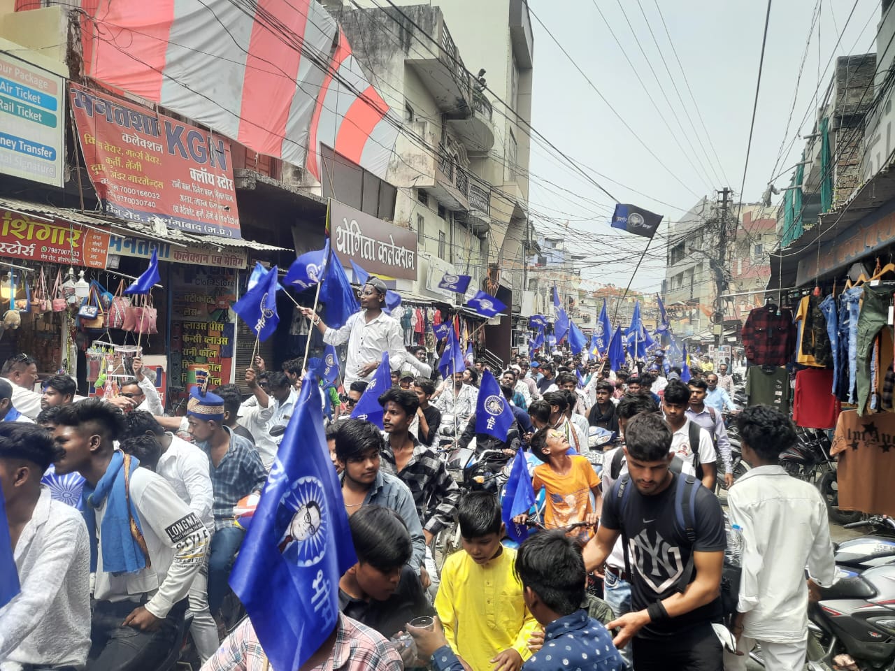 Valmiki Samaj, Bhim Army took out rally, BJP celebrated birth ...