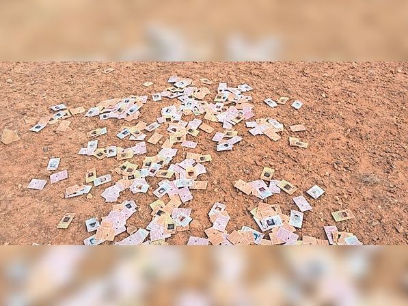 Voting ID card of thousands of villagers found thrown in Mohini forest ...