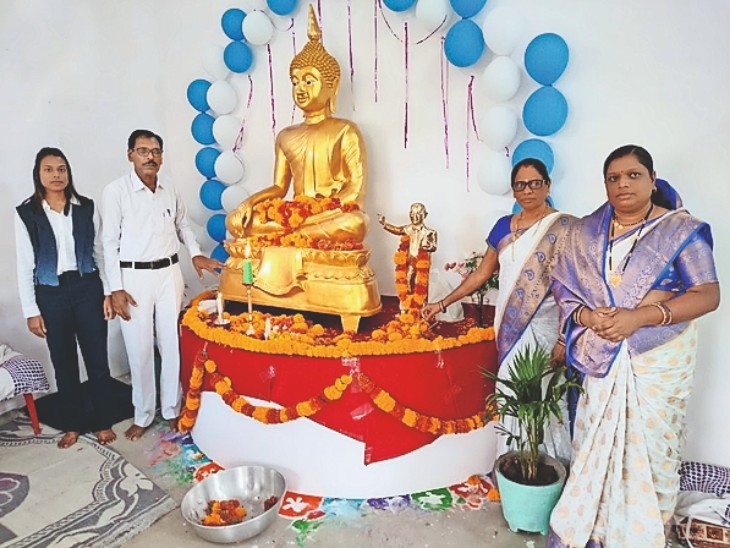 Unveiled the statue of Lord Buddha in Bhim Nagar Badora | कार्यक्रम का ...