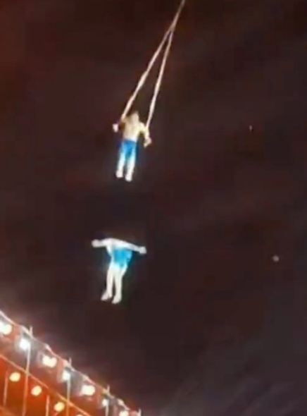 Harrowing video shows Chinese acrobat fall to her death during show ...