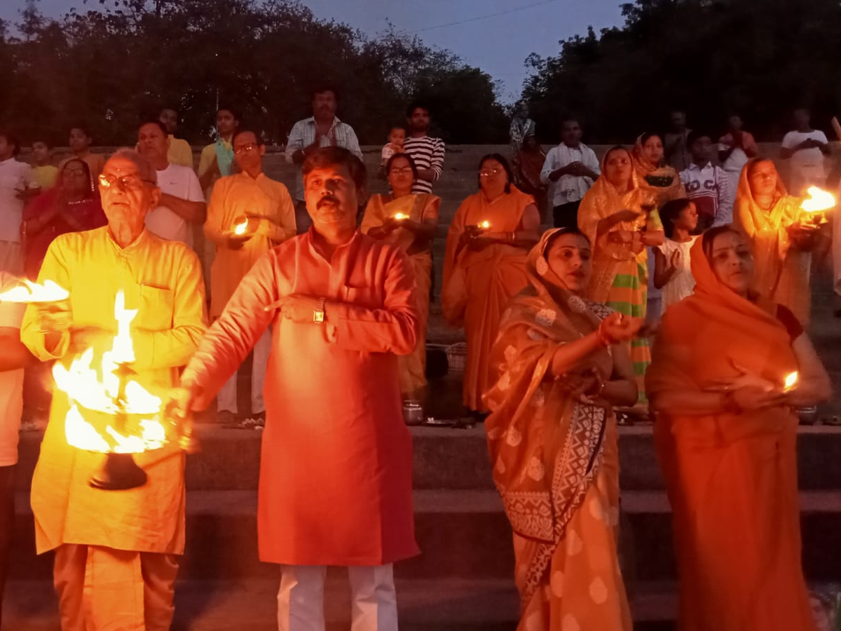 Pledge taken with the villagers regarding cleanliness, cleanliness ...