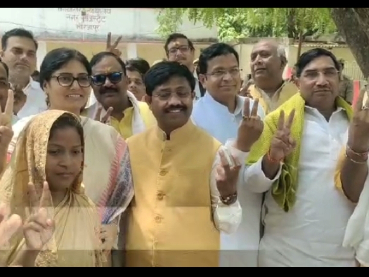 Union ministers Anupriya Patel and Nand Gopal Nandi also reached the ...