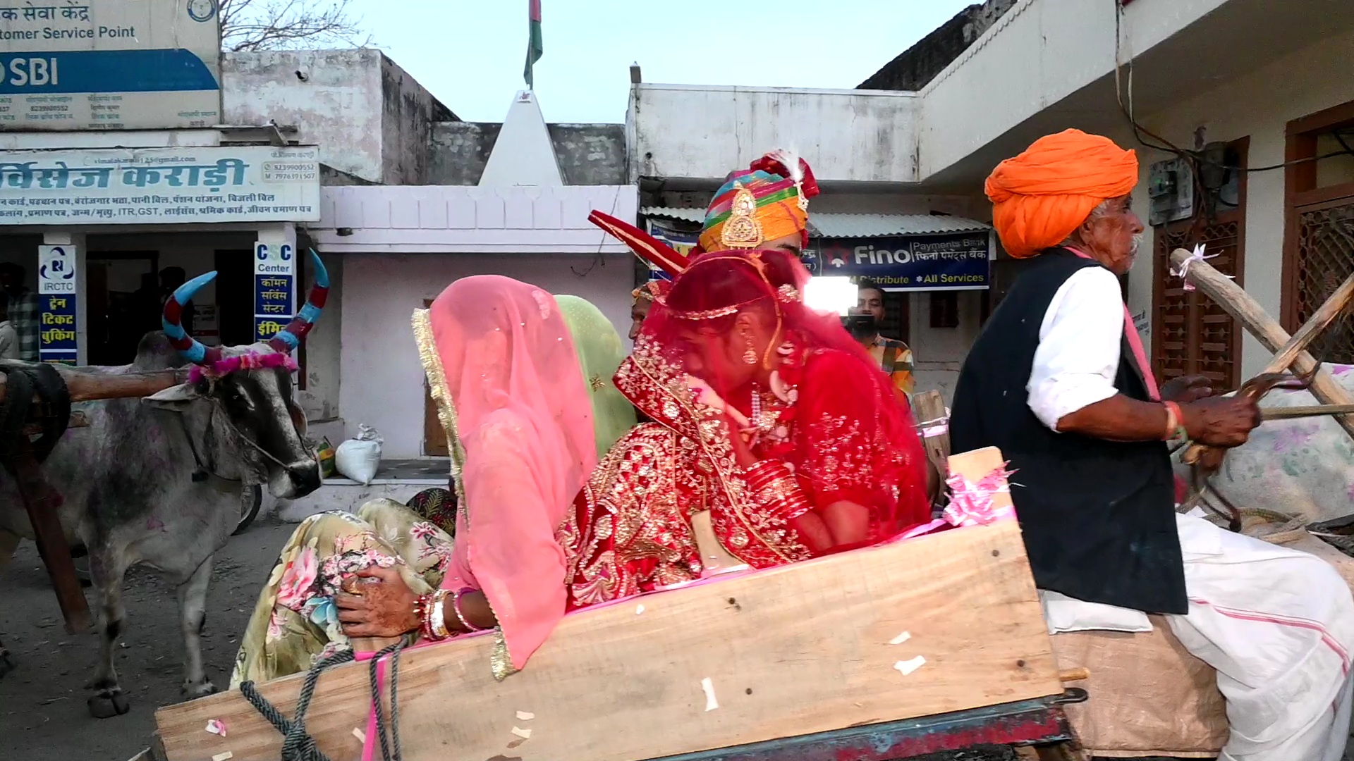 Bullock cart procession in Pali | इंजीनियर दूल्हे की बैलगाड़ी में निकली ...