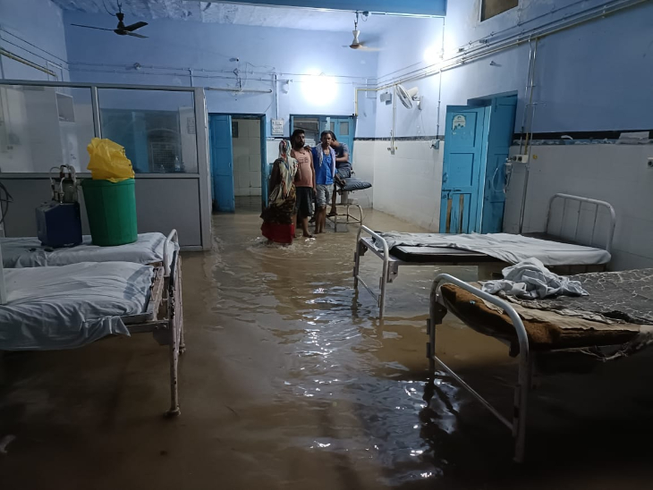 rajathan barmer samdari hospital Water flowing from under the beds of ...