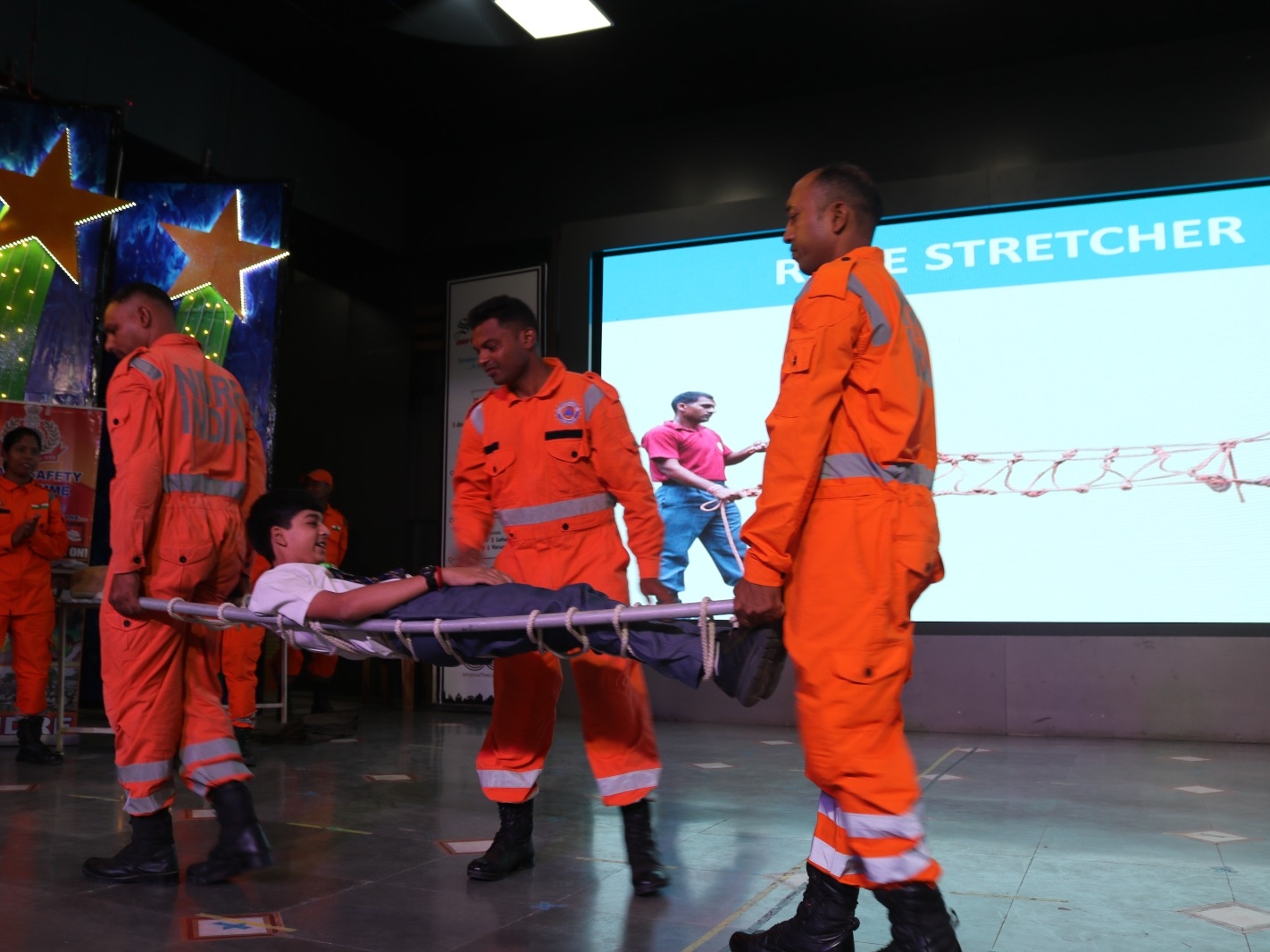 Large scale mock exercise and mass awareness campaign