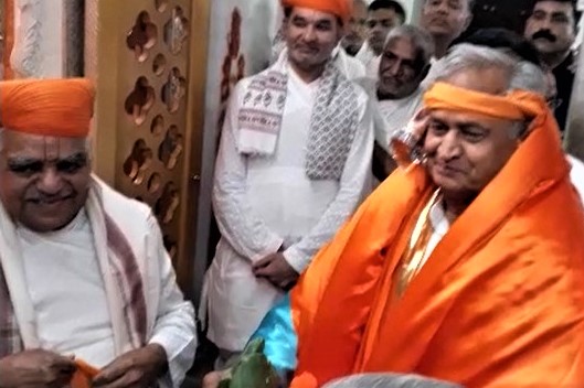 Special darshan done on Narasimha Chaturdashi; Welcomed wearing ...