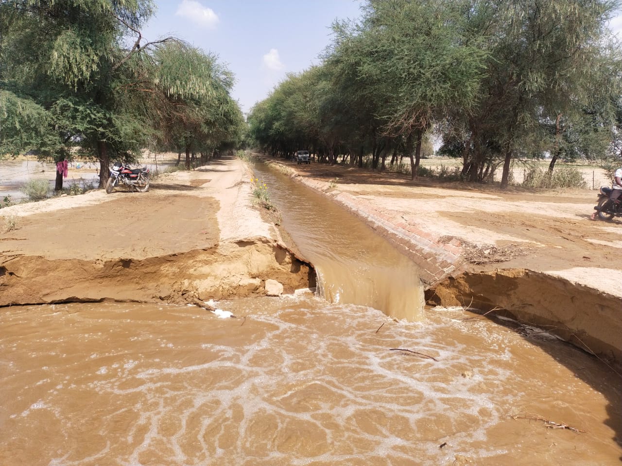 20 feet long erosion came in KND canal, drinking water was released in ...