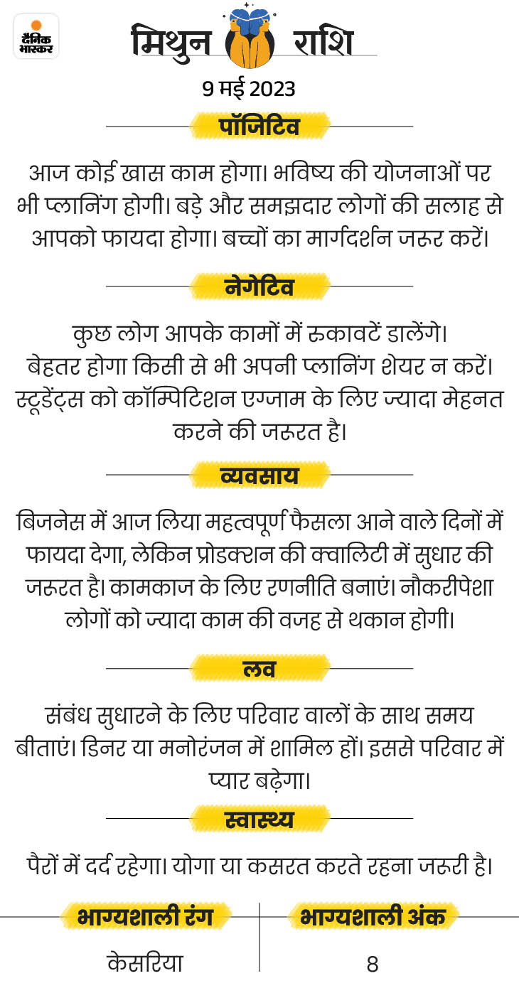 Aaj Ka Rashifal (Horoscope Today) | Daily Rashifal (9th May 2023 ...