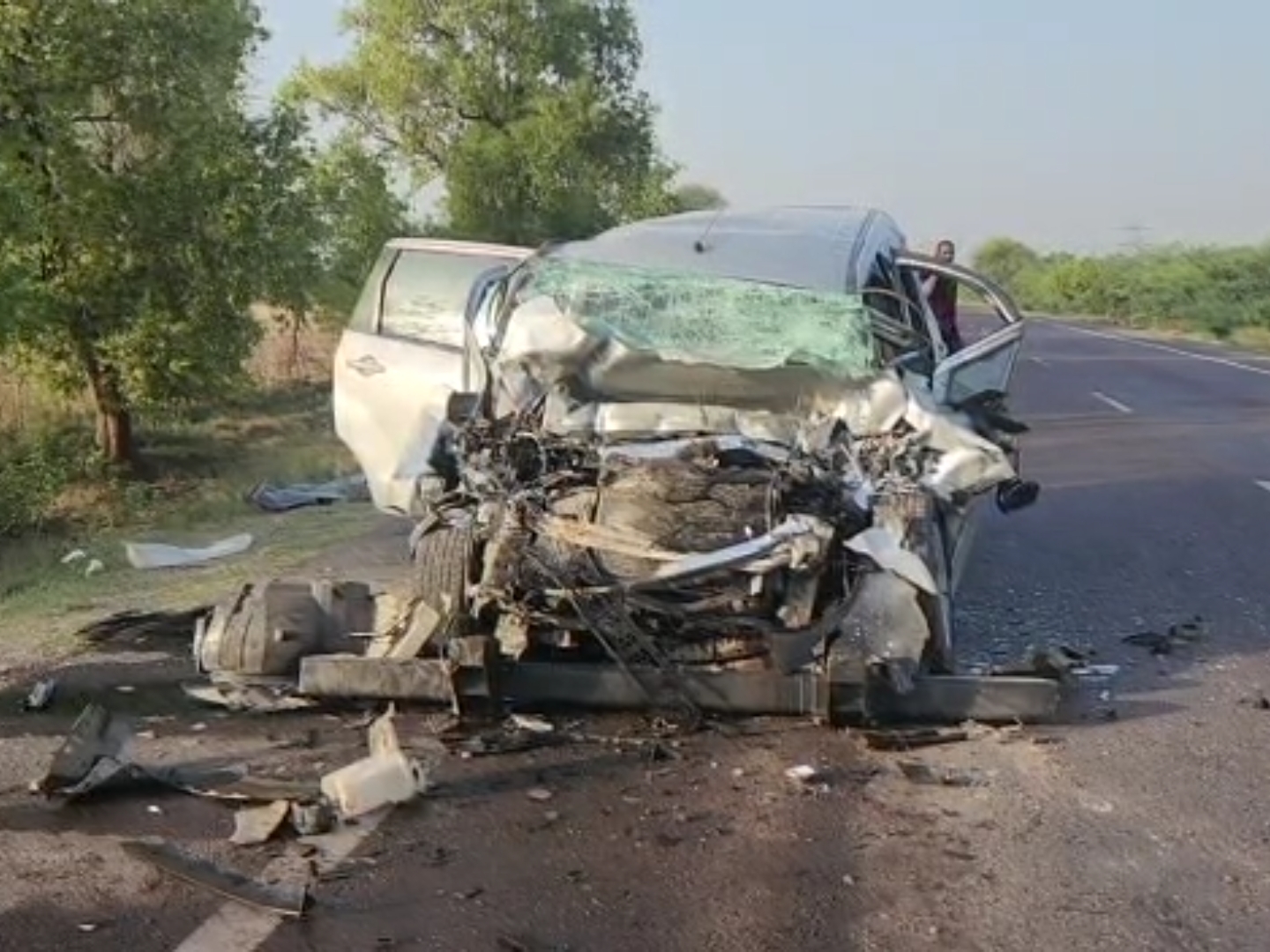 One died on the spot, the other seriously injured, unknown vehicle ...