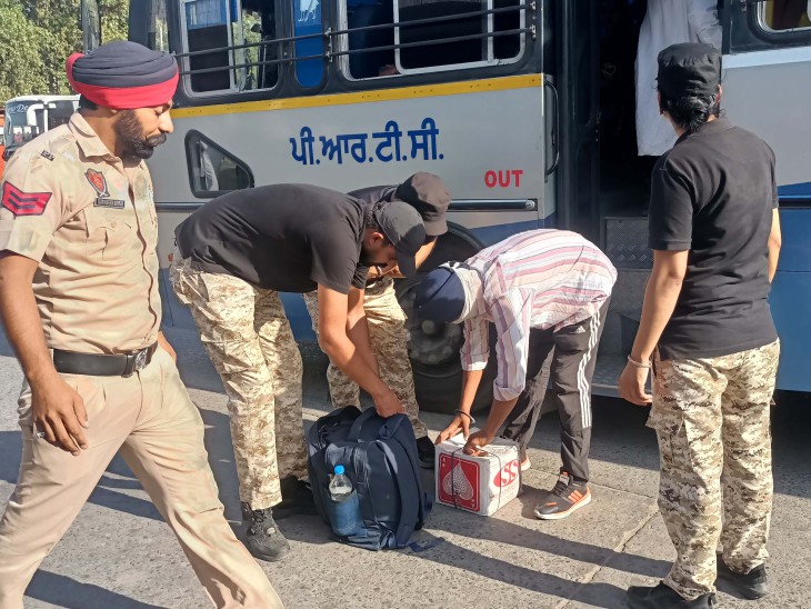 Checking of Moga Railway Station and Bus Stand under Operation Vigil ...