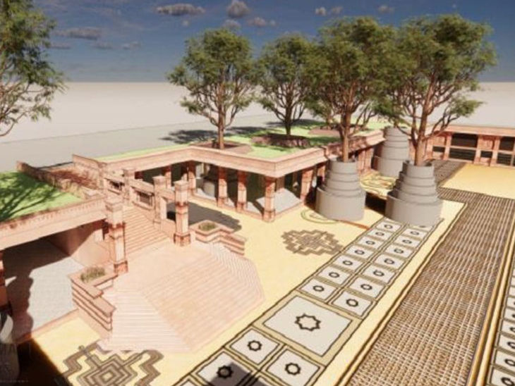The new voting hall for the devotees of Mahakal, along with the ...