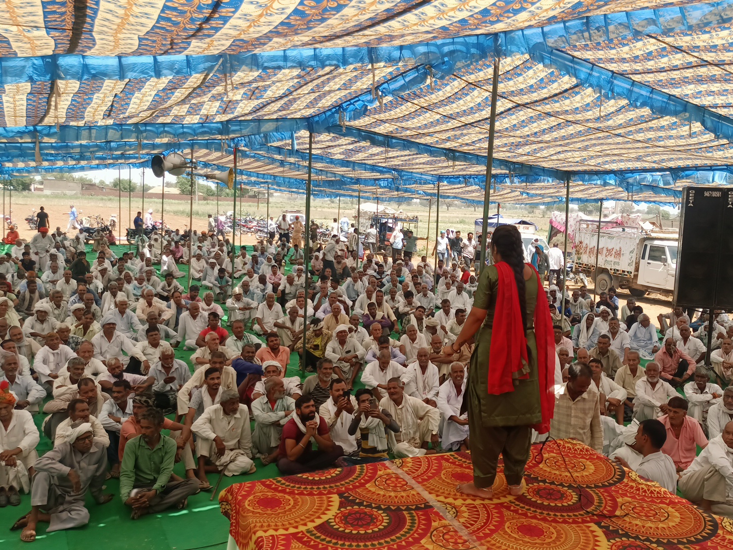 A huge crowd of saints and devotees, cultural programs were held on the ...