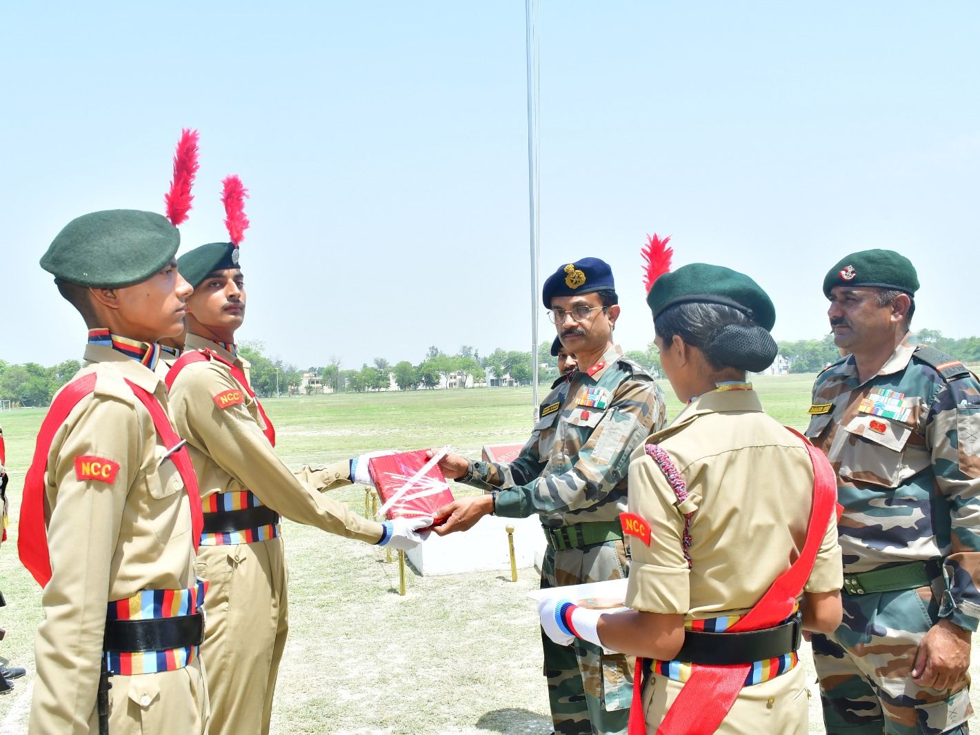 NCC Group Commander Brigadier KP Krishna Kumar visited, | मिल्कीपुर में यूपी बटालियन-65 की 6वीं ...