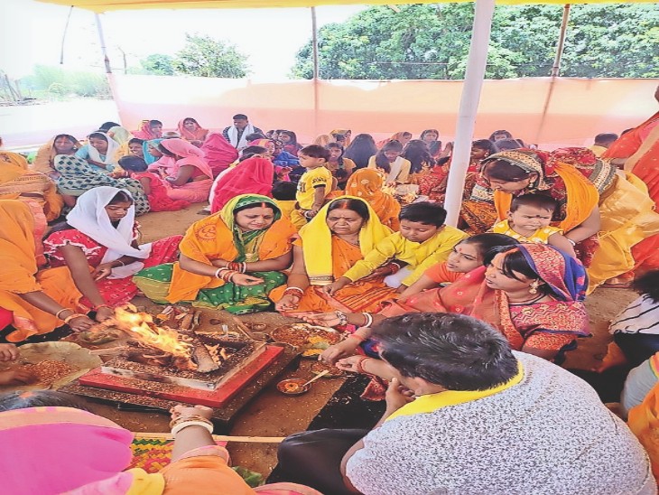 Mundan, Vidya, Diksha and marriage rituals were performed in Yagya ...