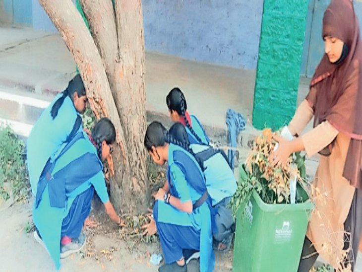 On the first day, the students did the work of beautification and ...