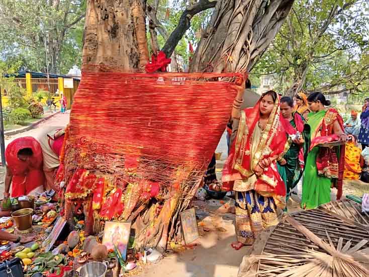 Women kept fast for long life of husband, worshiped Vat Savitri till ...