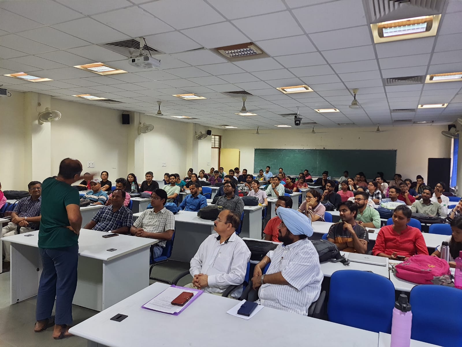 IIT Gandhinagar Professor Manish Jain joins in, demonstrating ...