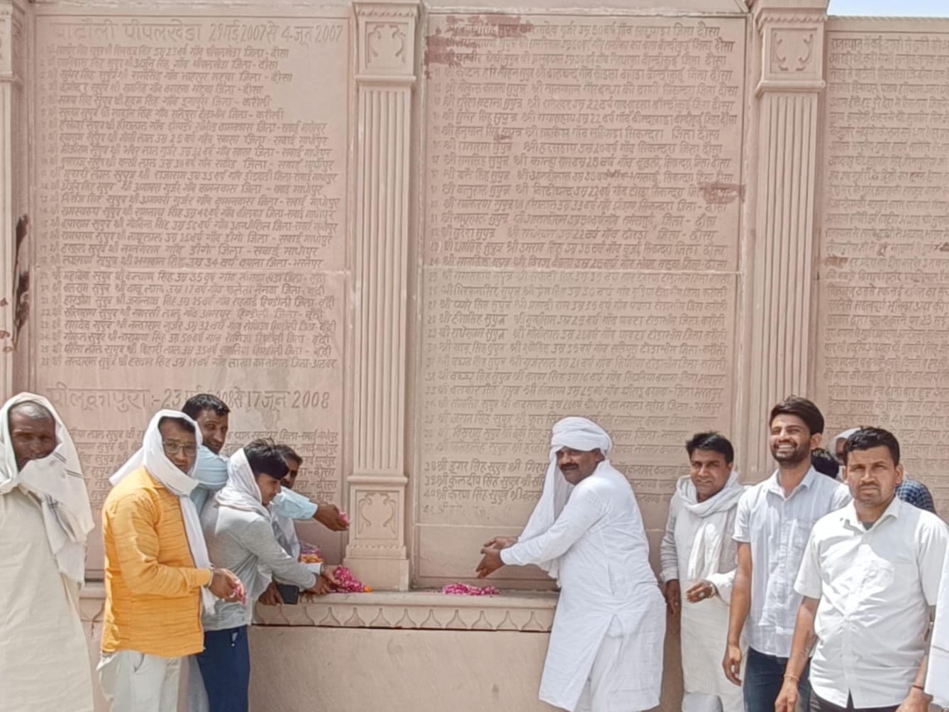 Tribute paid to 73 brave Gujjars who were martyred in the reservation ...