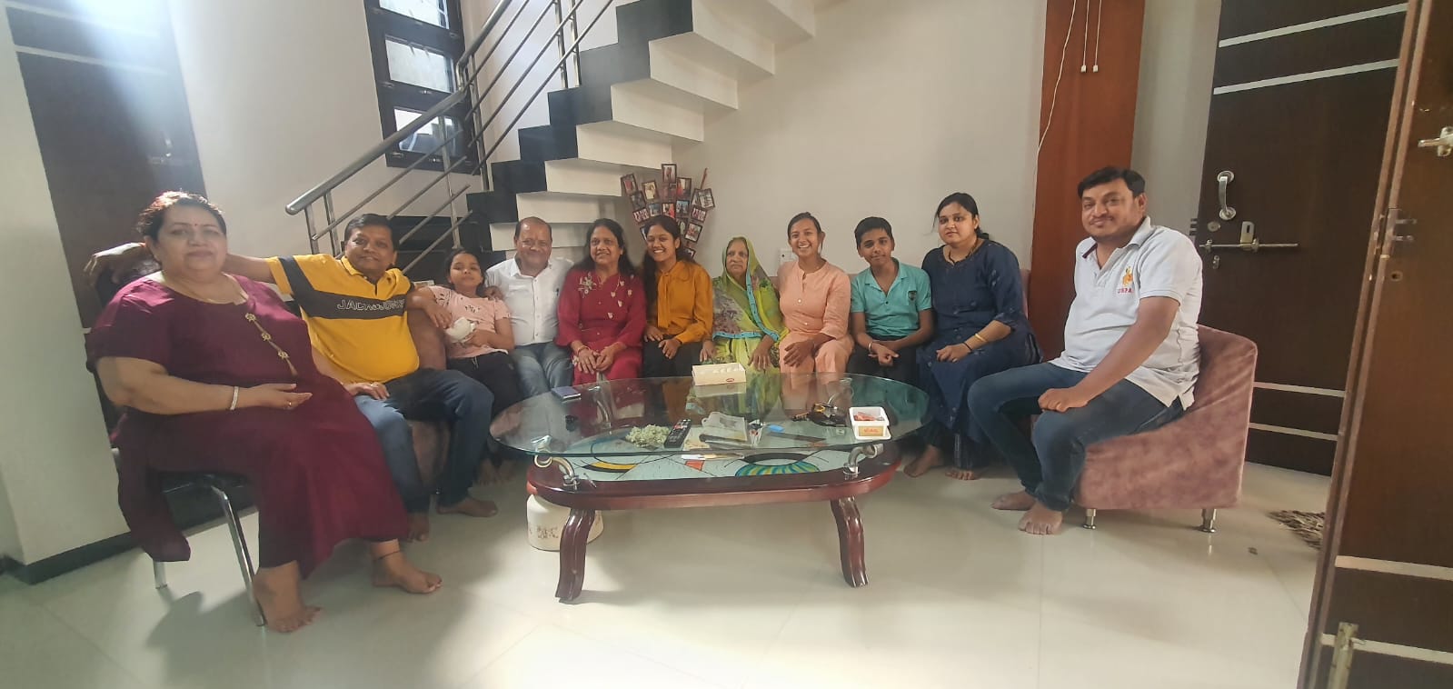 Cleared in the third attempt, there was a crowd of congratulatory ...