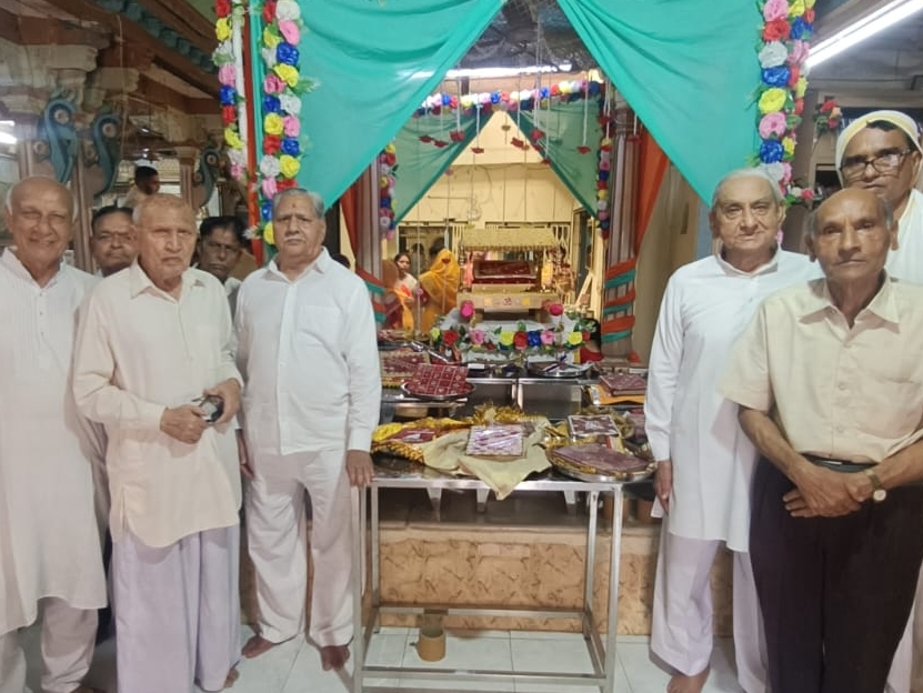 Programs held in the temple premises of Jain Samaj, the first book was ...