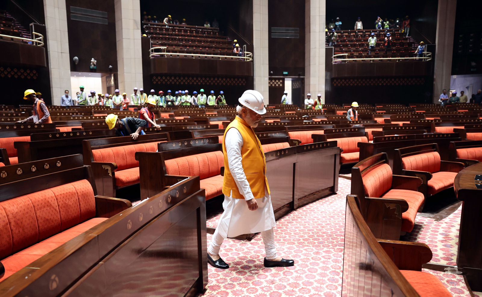 Parliament Building Features; New Sansad Bhawan Inside Video And Photos ...