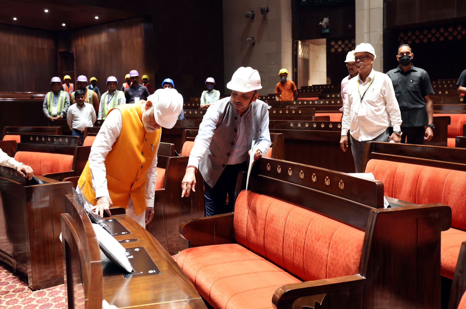 Parliament Building Features; New Sansad Bhawan Inside Video And Photos ...