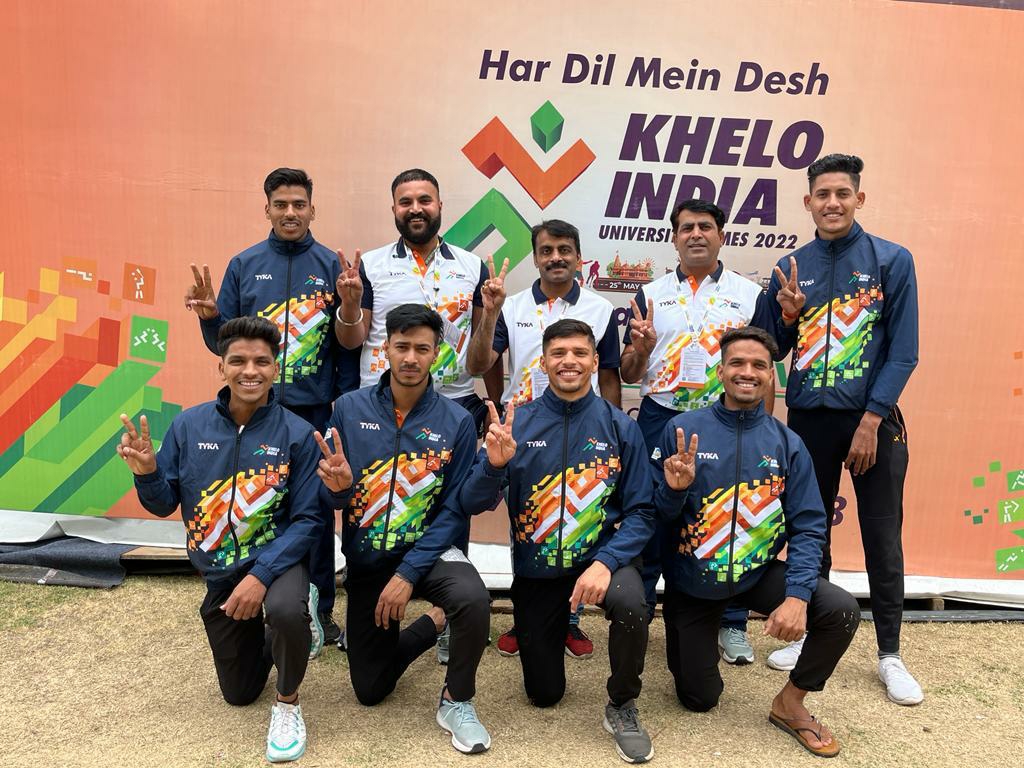 The university team reached the first position in the Malkhamb ...