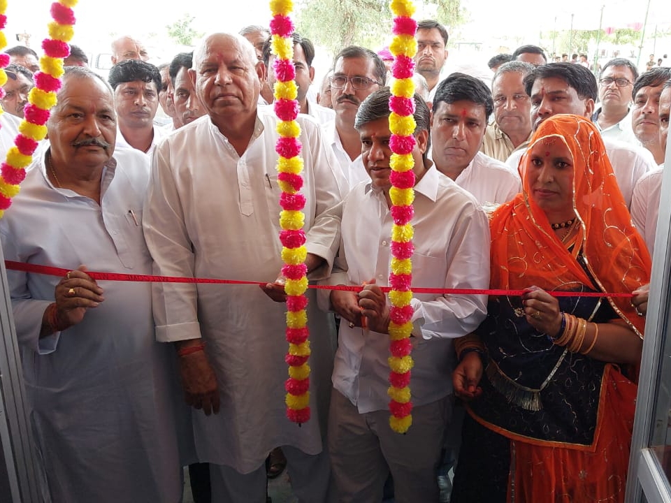 Inauguration of Panchayat building made of 35 lakhs, community building ...