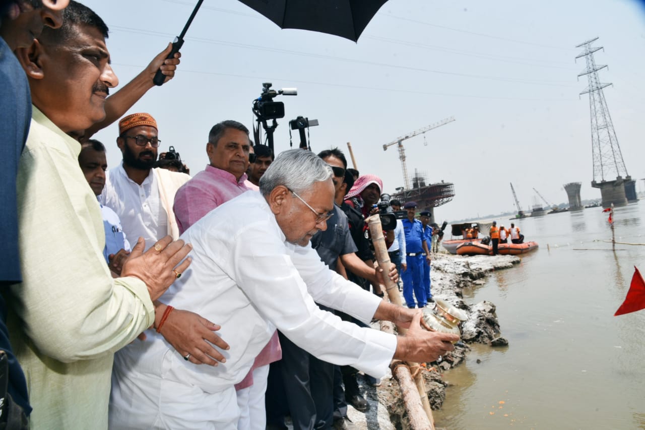 Nitish Kumar Begusarai Visit Update | Simaria Ganga Ghat River Front