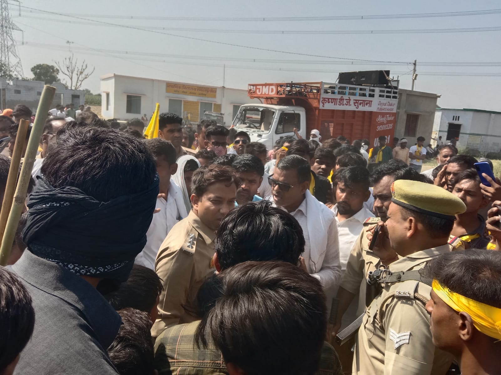 A rally was going out on the birth anniversary of Ahilyabai Holkar in ...