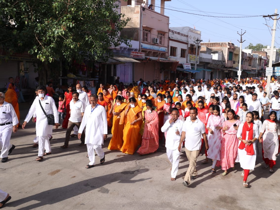 Two young women were initiated, Lucky Surana Lokottar Sri and Nupur ...