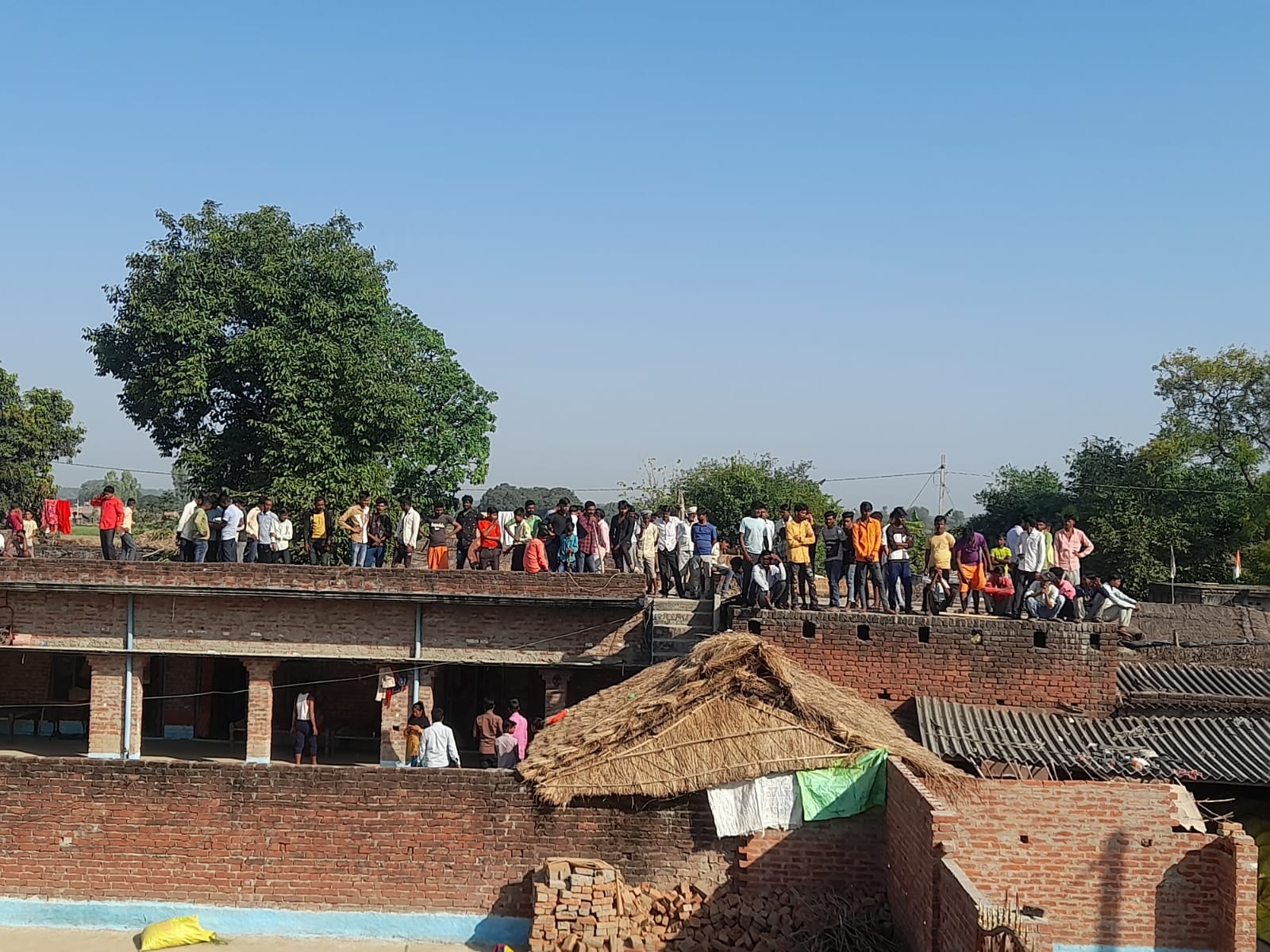Tiger entered the house in the village of Mailani range, the forest ...