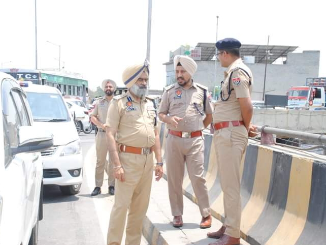 Bathinda News : Ghallughara Day, Police Alert, Flag March, Vehicle ...